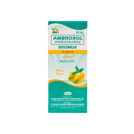 BROMUX Ambroxol Hydrochloride 15mg / 5mL Syrup 60mL price in the ...